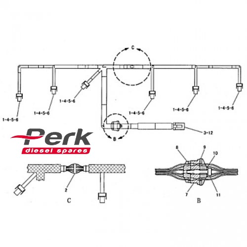 Harness Assembly for CAT C7 for 222-5917 - Diesel Spare Parts | EuroDiesel